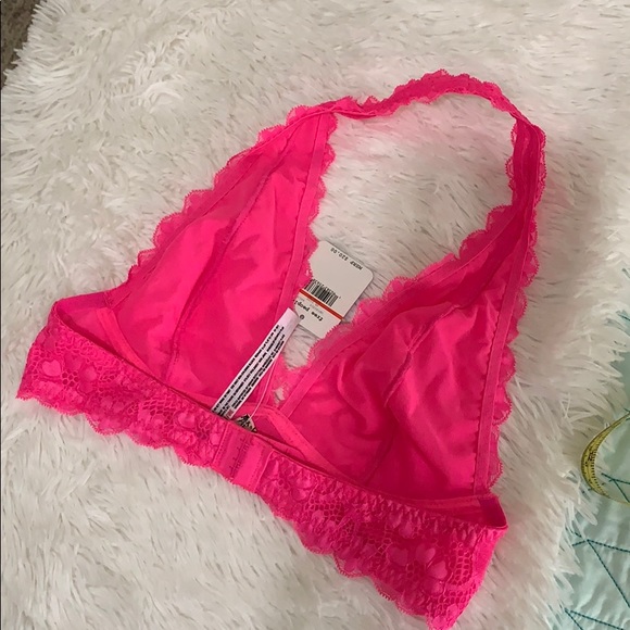 Free People | Intimates & Sleepwear | Free People Neon Pink Bralette ...